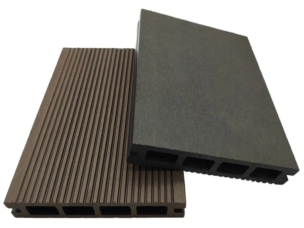 Classic Wood Plastic Composite Decking Hollow Wooden Flooring Outdoor ...