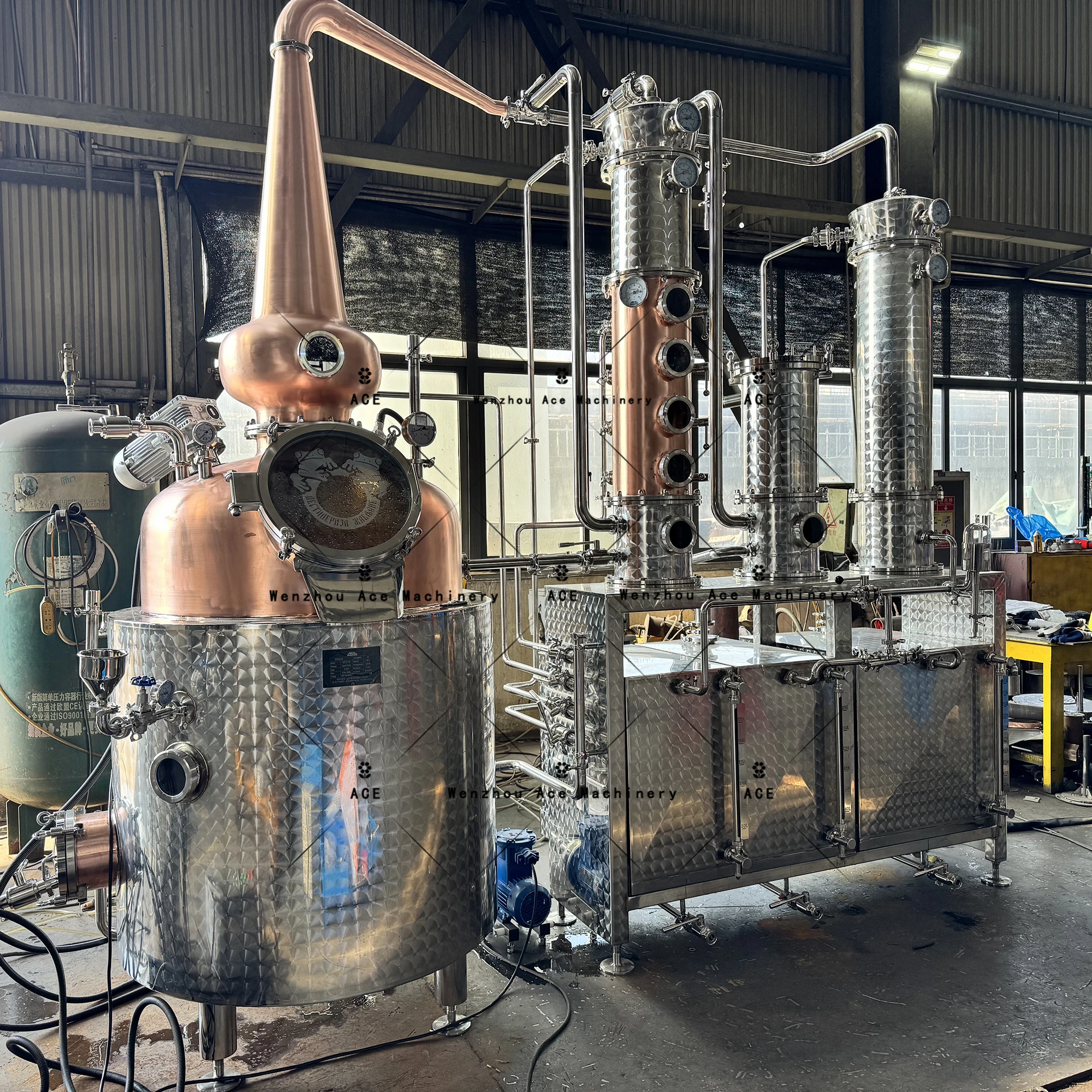 Industrial Fractional Alcohol Distillation Column for Glycerol