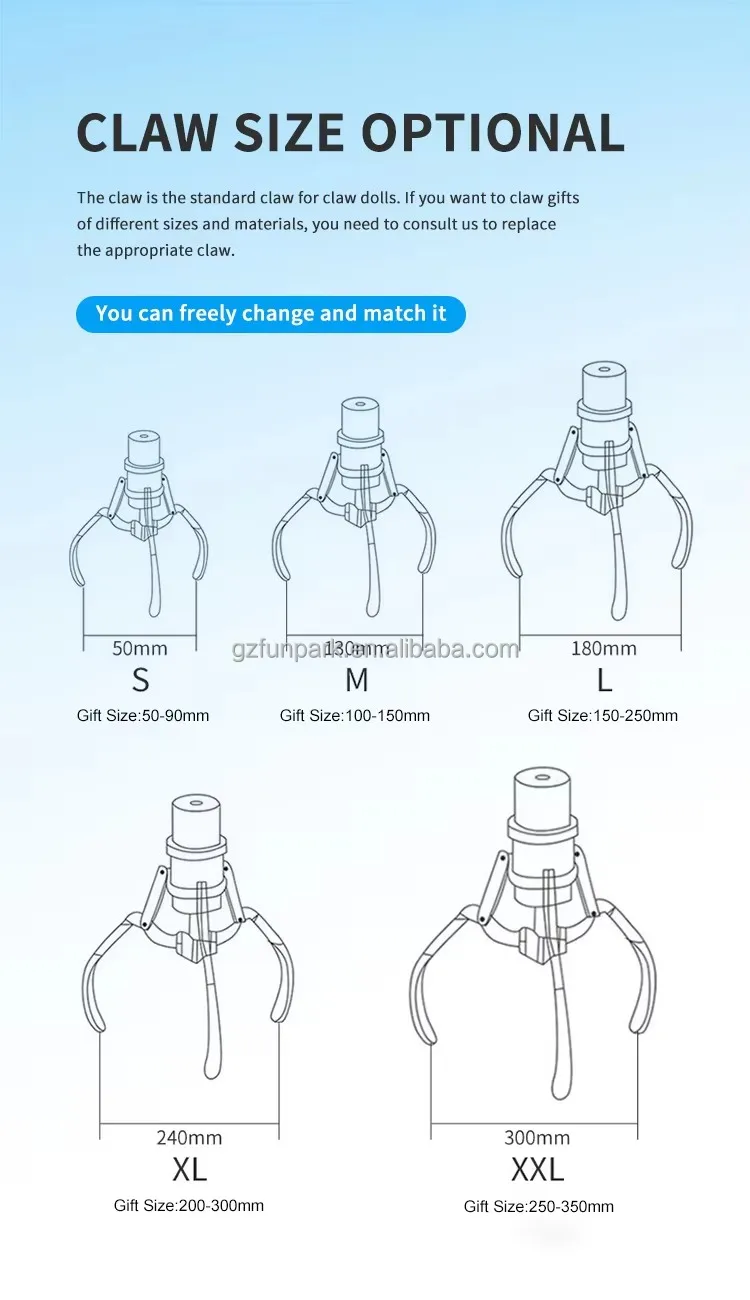 Coin Operated Mini Claw Machine Doll House Hot Selling Arcade Doll ...