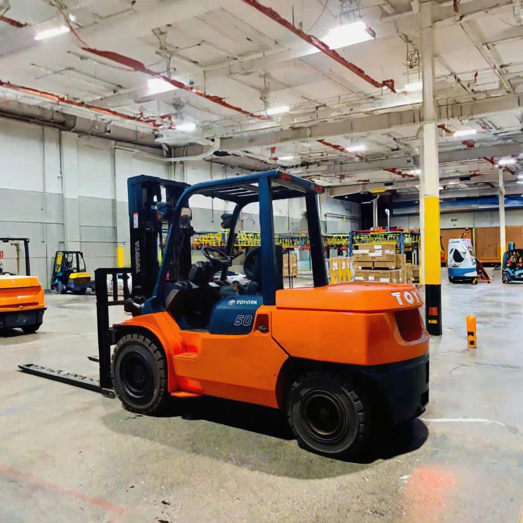 Second-hand for 50 Diesel Forklift 3 Stage Mast Offroad Heavy-load ...