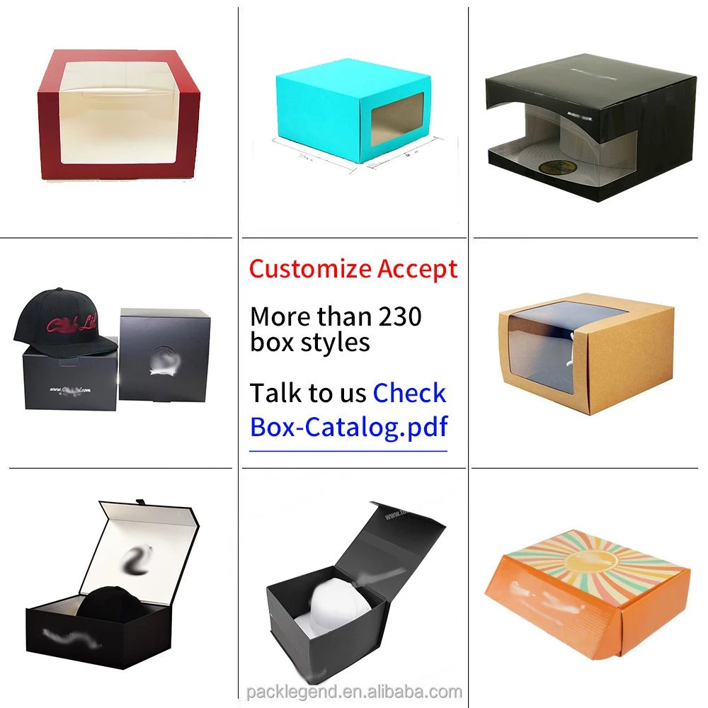 Hot Trending Custom Logo Paper Cardboard Cowboy Packaging Bucket Hat ...