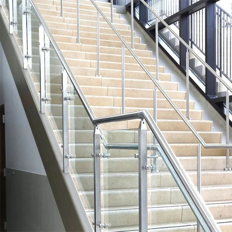 Modern Design Stair Railing Baluster System Balcony Steel Glass Railing ...
