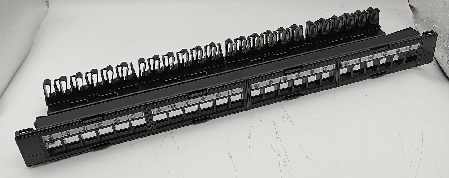 Rj45 Socket Lan Patch Panel 24 Port 19inch 1u Networking Patch Panel ...