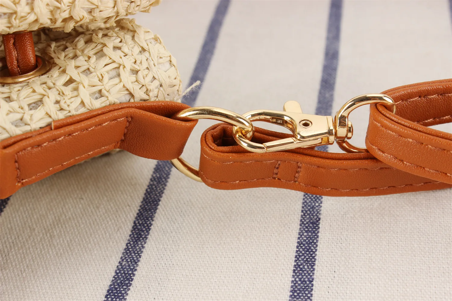 Fashion Straw Backpack Straw Summer Beach Bags Handmade With Leather ...