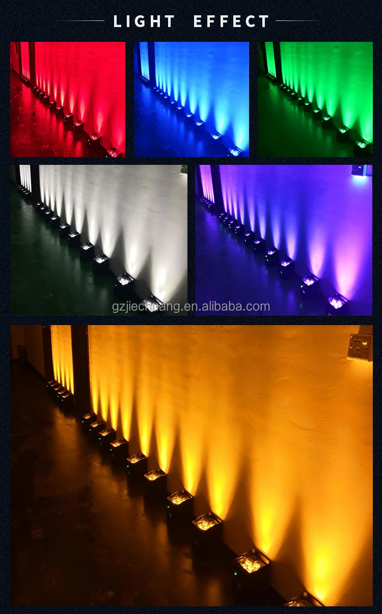 Battery Wireless Uplights Par 4x18w Rgbwauv 6in1 Dj Par Light IR Remote ...