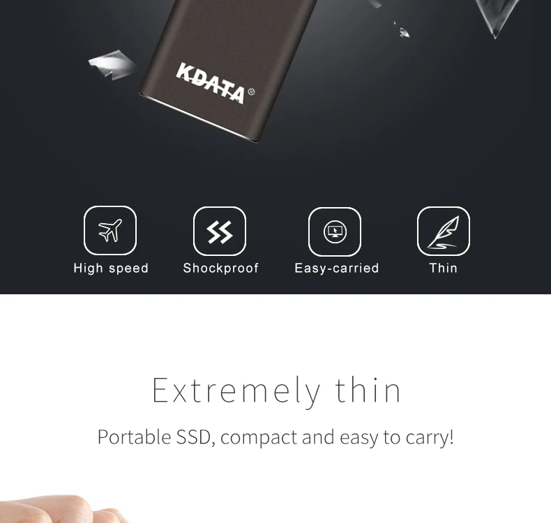 Kdata Usb 3.1 High Speed 1000M/S 10Gb/s Solide State Drive Nvme Hard ...