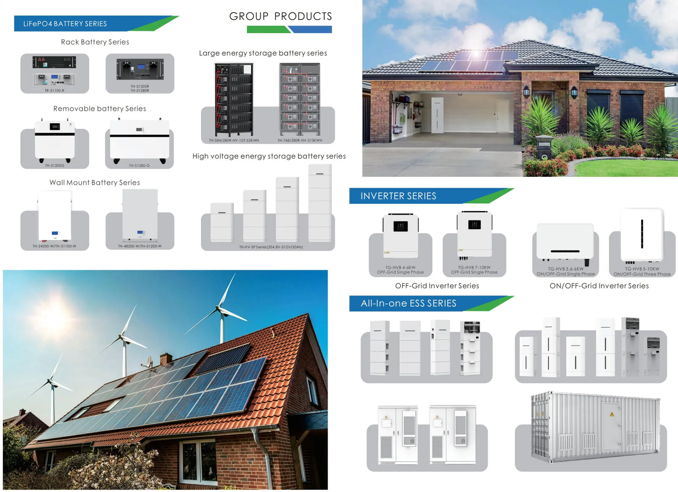 Stackable Solar Energy Storage - 48V Power Wall Batteries