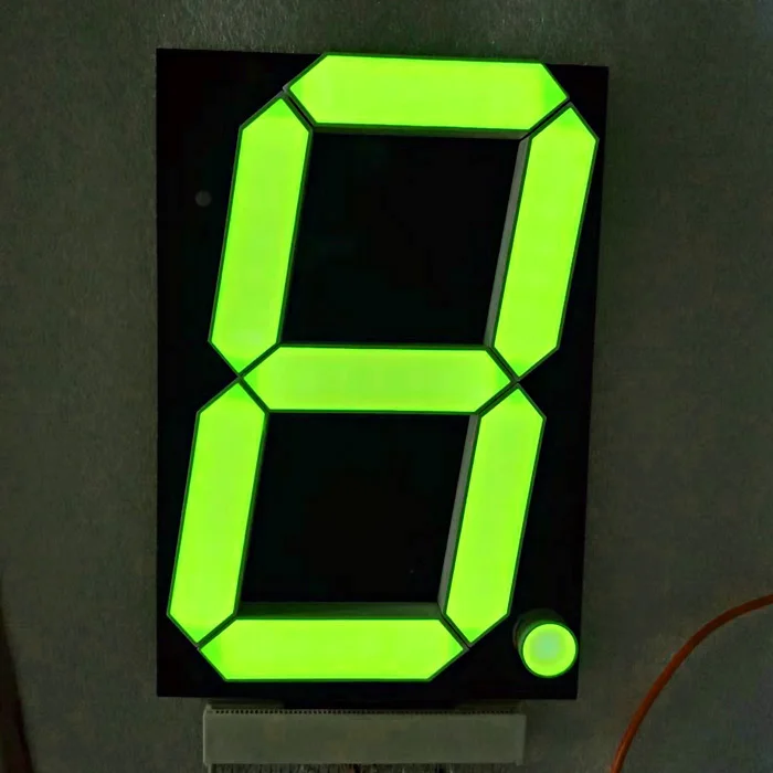 6 Inch 7 Segment LED Display - Super Red, 50000 Hours Lifespan