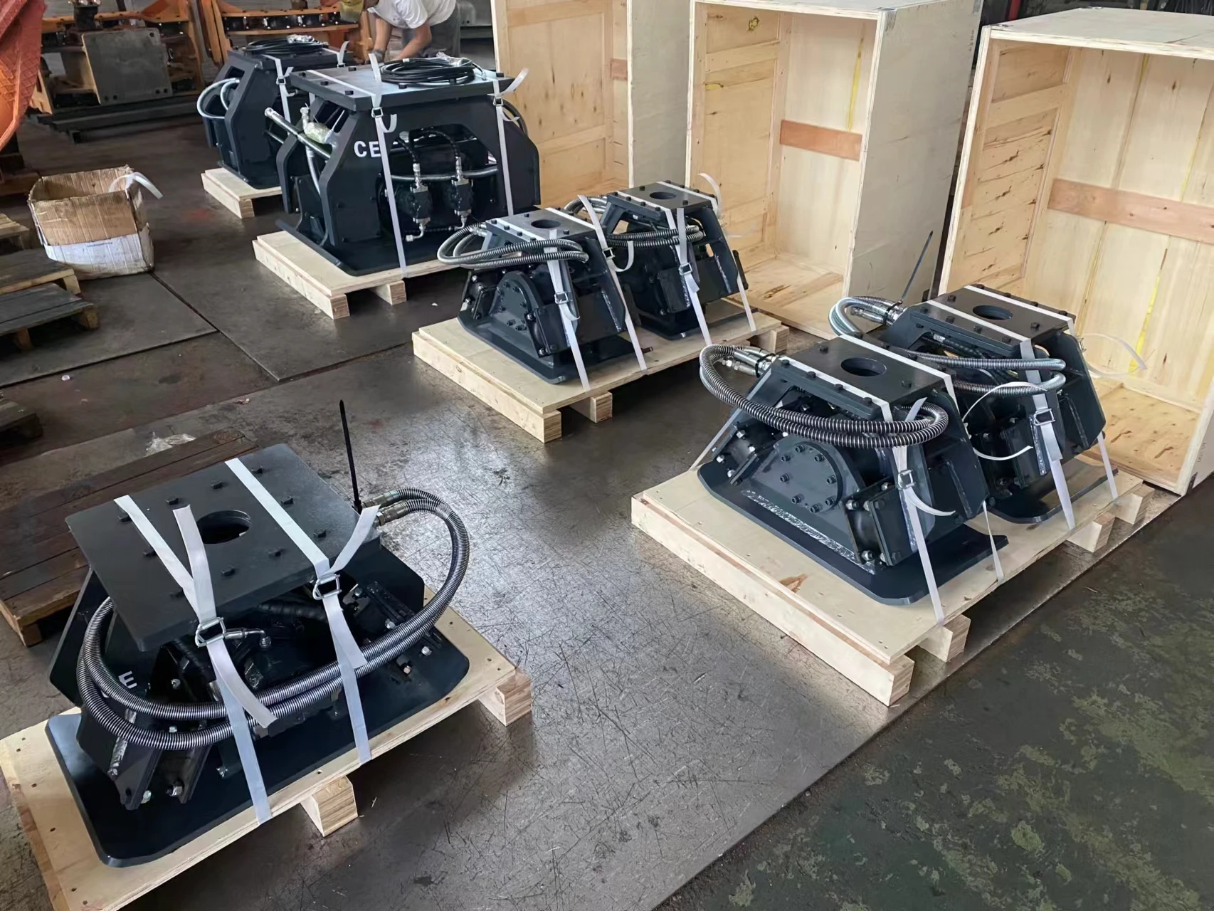 CE Certified Double Engine Plate Hydraulic Compactor Vibro Excavator ...