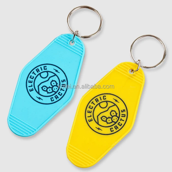 Kofei Custom Blank Hotel Key Chain Motel Key Tag Plastic Keychain Blank ...
