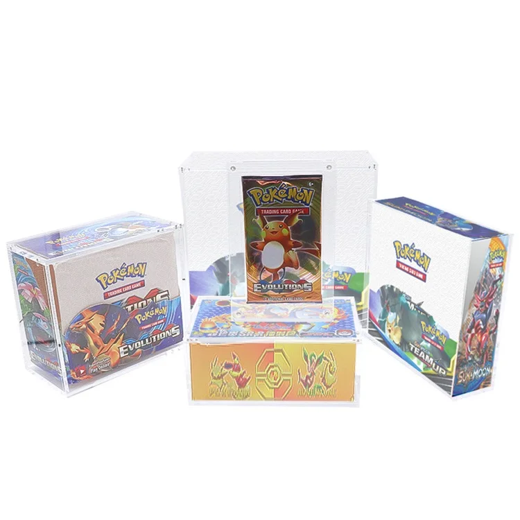 Transparent Magnetic Acrylic Display Pokemon Elite Trainer Cards ...