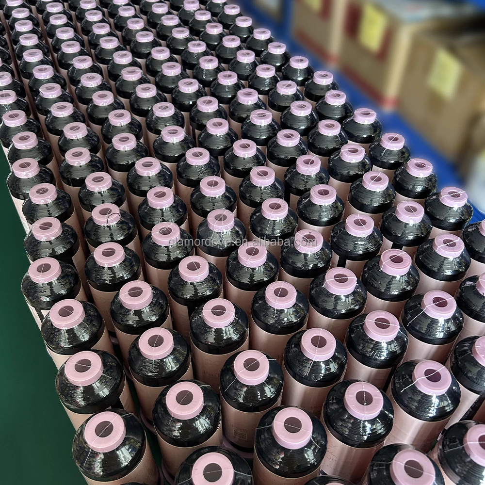 Nylon Bonded Weaving Thread for Hair Extensions - Pink Color