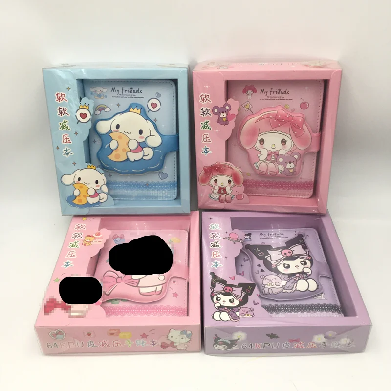 San-rio Kuromi Mymelody Cinnamoroll Notebook Soft Hand Book Student ...
