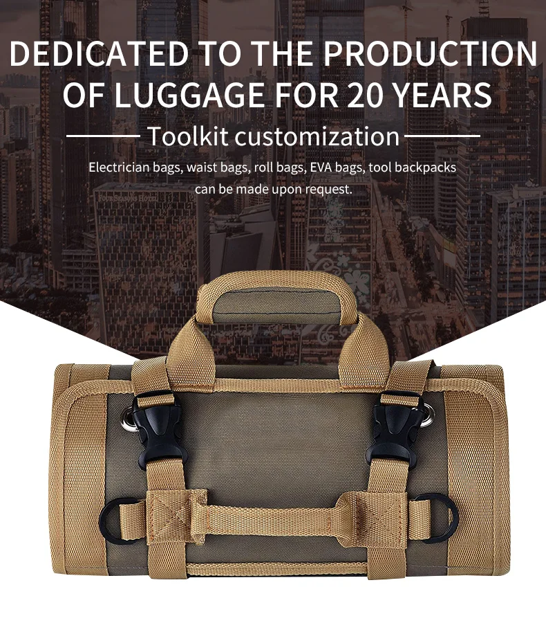 Toll Bag Roll up Storage - Durable Tool Tote Solution