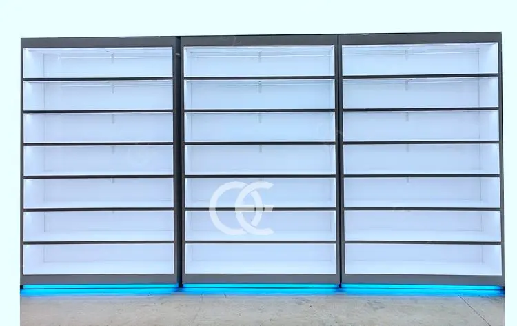 Modern Smoke Shop Tobacco Display Cabinet Glass Display Stand for ...