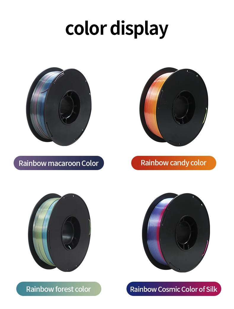 Gradient PLA Rainbow 3D Printing Consumables Material Multi Color ...
