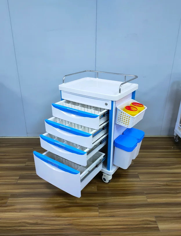 Hospital Medical Trolley ABS Plastic Surgical Cart with Operating ...