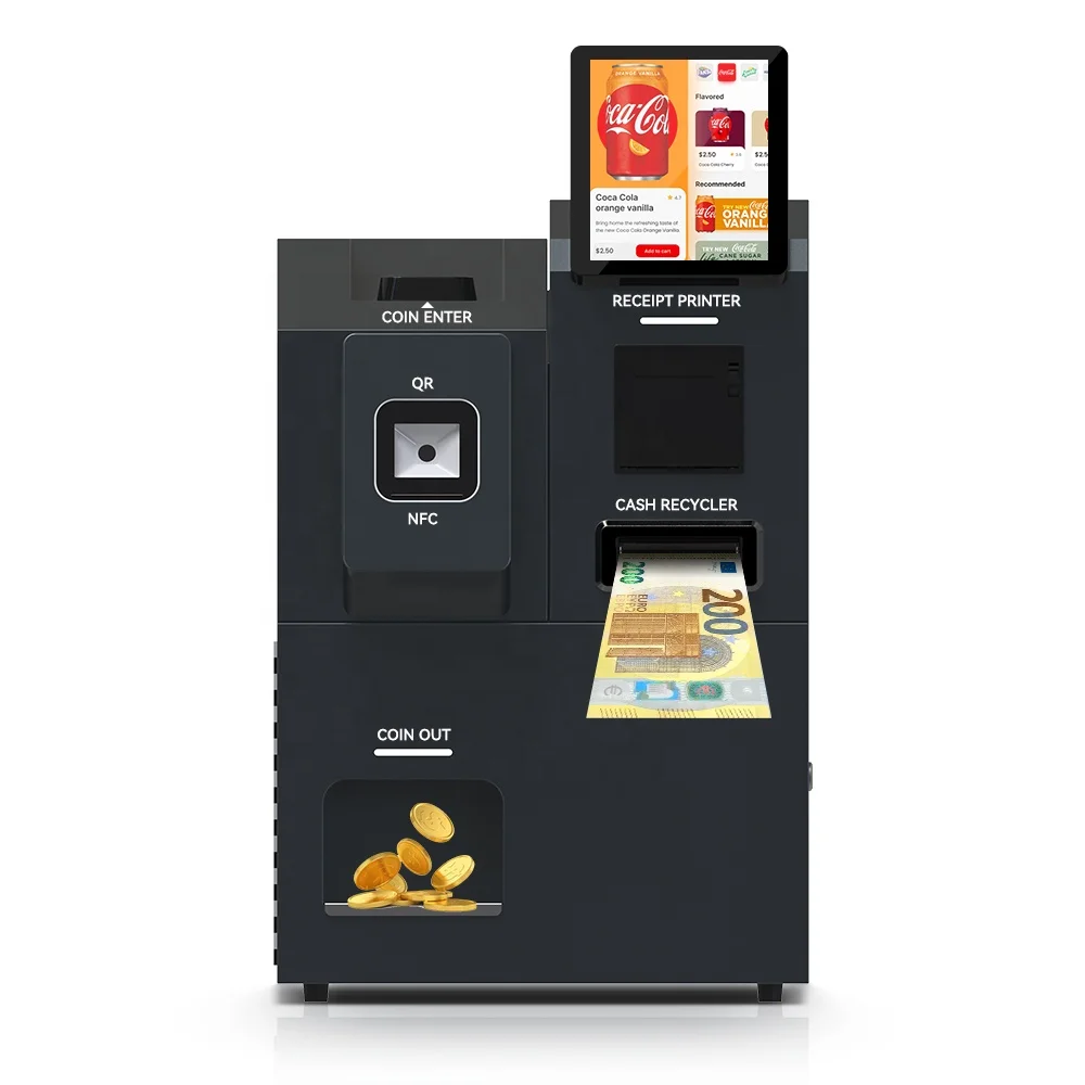 Alibaba.com: Usingwin Ecocash Banknote Recycler ATM with Printer, Self ...