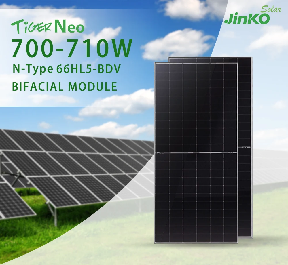 Jinko Solar Panels - High Efficiency 700w Bifacial Panels