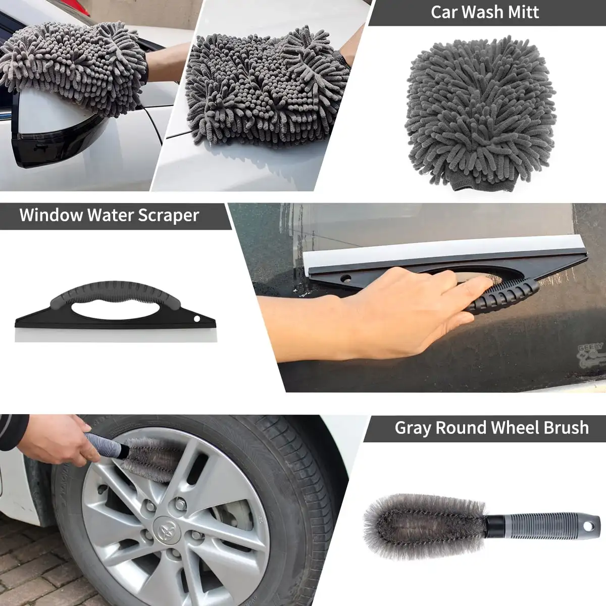 23PCS Car Wash Detailing Kit - Aplus Car Cleaning Tools