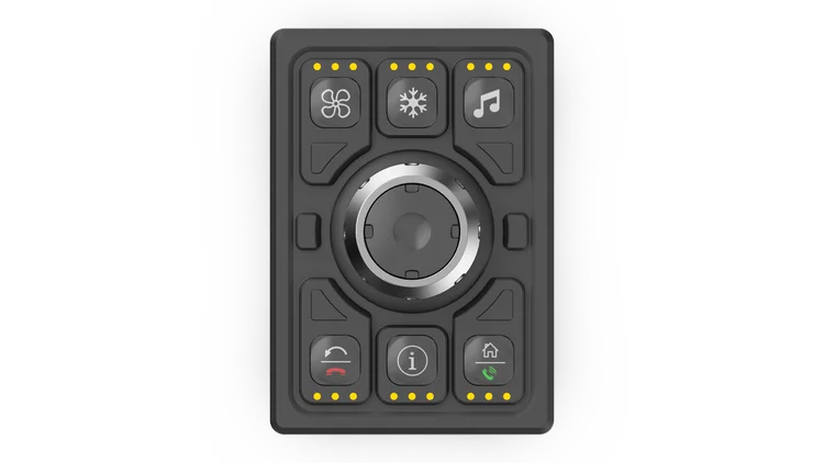 6 Buttons with Rotary Knob Intelligent Keypad - CAN Bus
