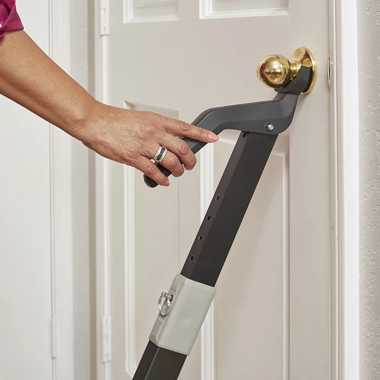 Super Heavy Duty Security Door Lock Bar Fully Adjustable Door Stopper ...