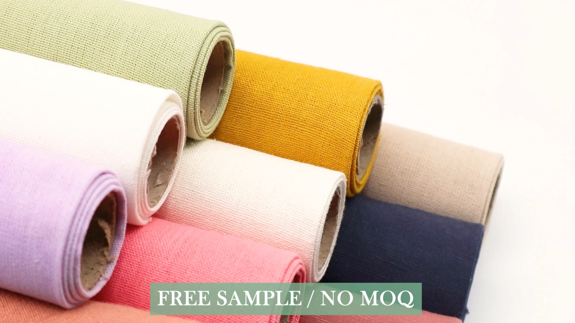 Oeko Tex 100 Stock Lot Free Sample In Plain Dyed Linen Cotton Bamboo ...