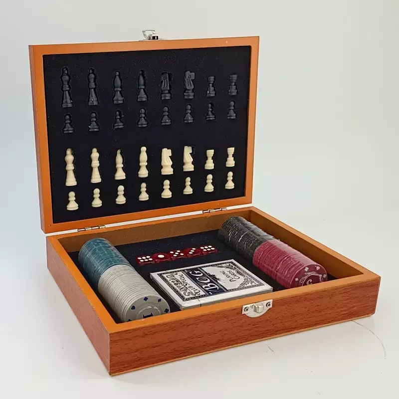 High Quality Wood Chess Board Set Games Multiple Checkerboard With ...