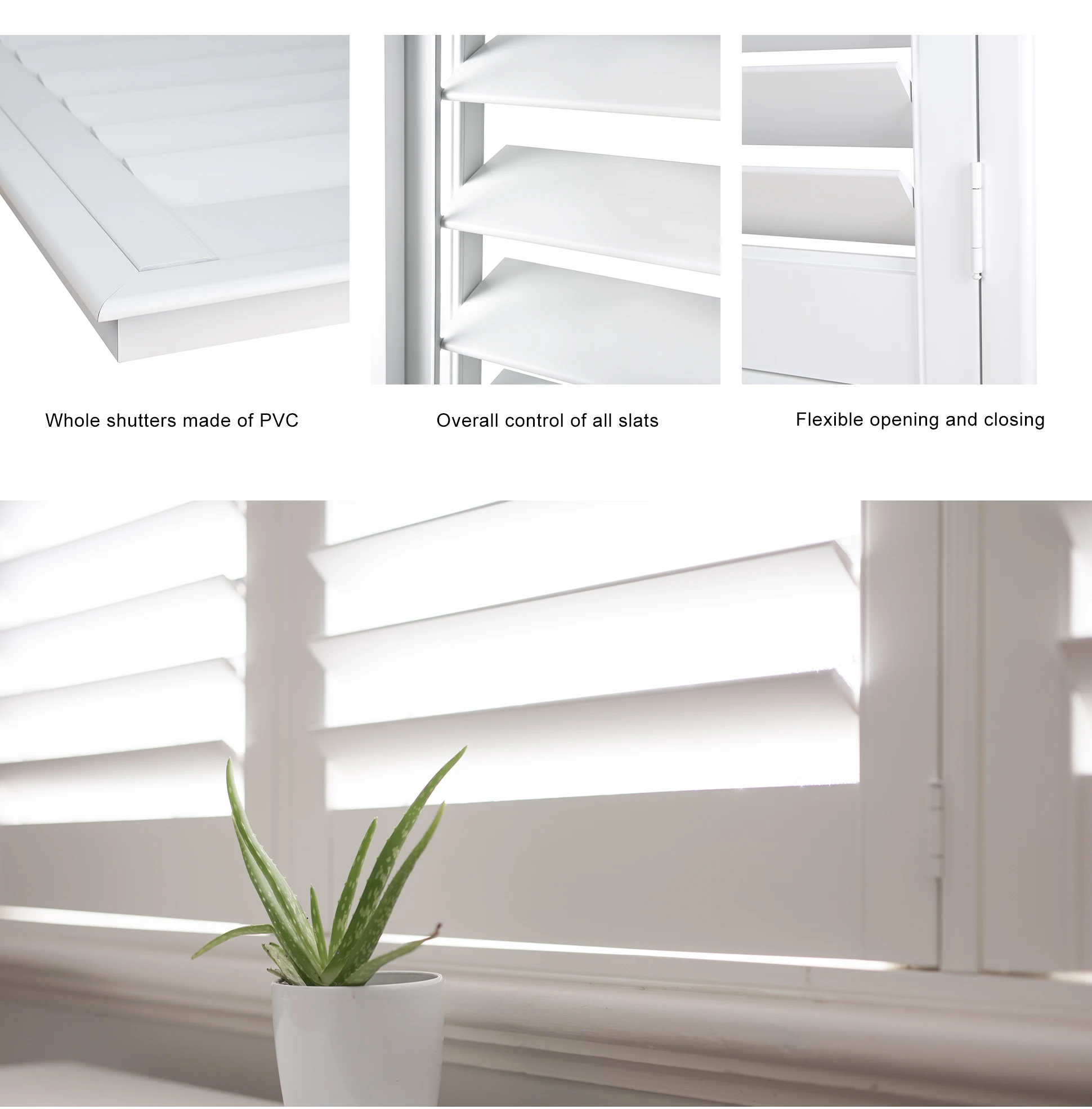 Customized Pvc Plantation Shutter Louvre Shutter Design For Ventilation ...