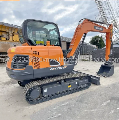 Cheap Price Used Korean Doosan Dx55 Crawler Excavator In Shanghai Yard ...