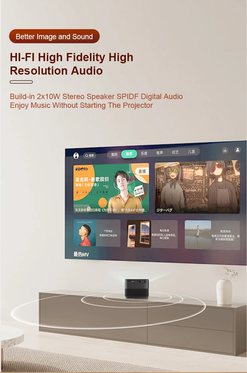 G16 Pro 4k 3d Cinema Portable Pocket Projector Dlp Wifi Smart Mini ...