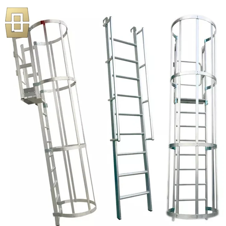FRP extention ladder GRP straight ladder Corrosion resistance frp caged ...