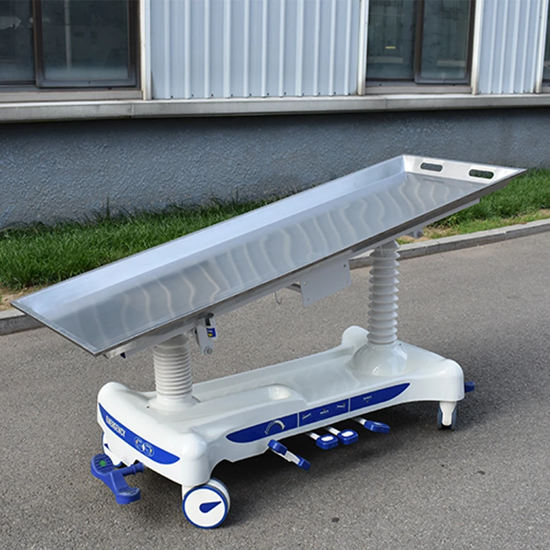 Sysmedpalace 15 Degree Angle Hospital Transport Trolley Mortuary Cart ...