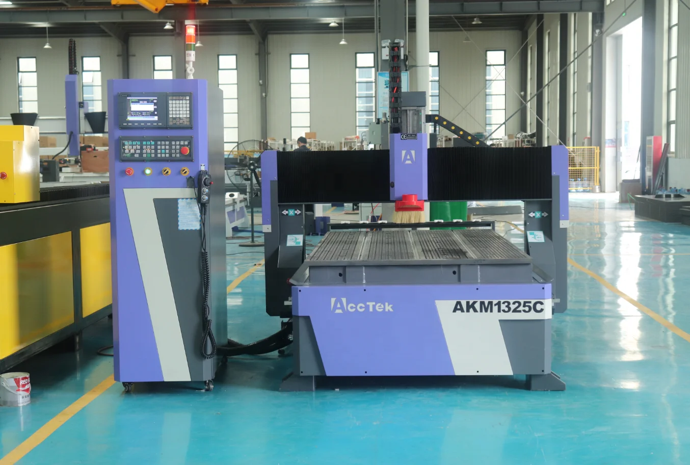 ACCTEK 4 Axis Atc Cnc Router 4x8 Feet Wood Milling Carving Machine 1325 Cnc Engraving Cutting ...