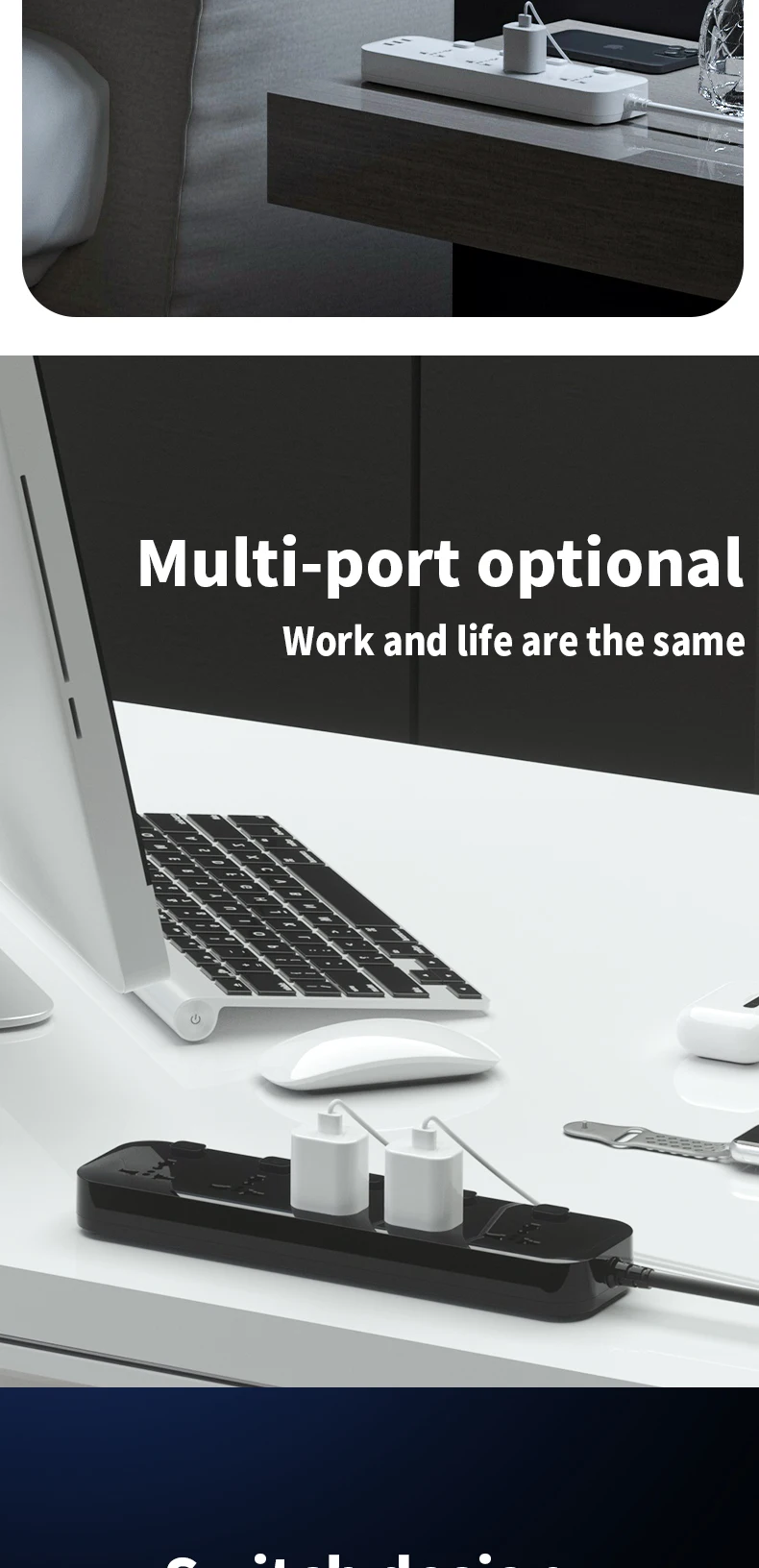 13a 4-way Extension Power Socket With 3 Usb Charger Individually ...