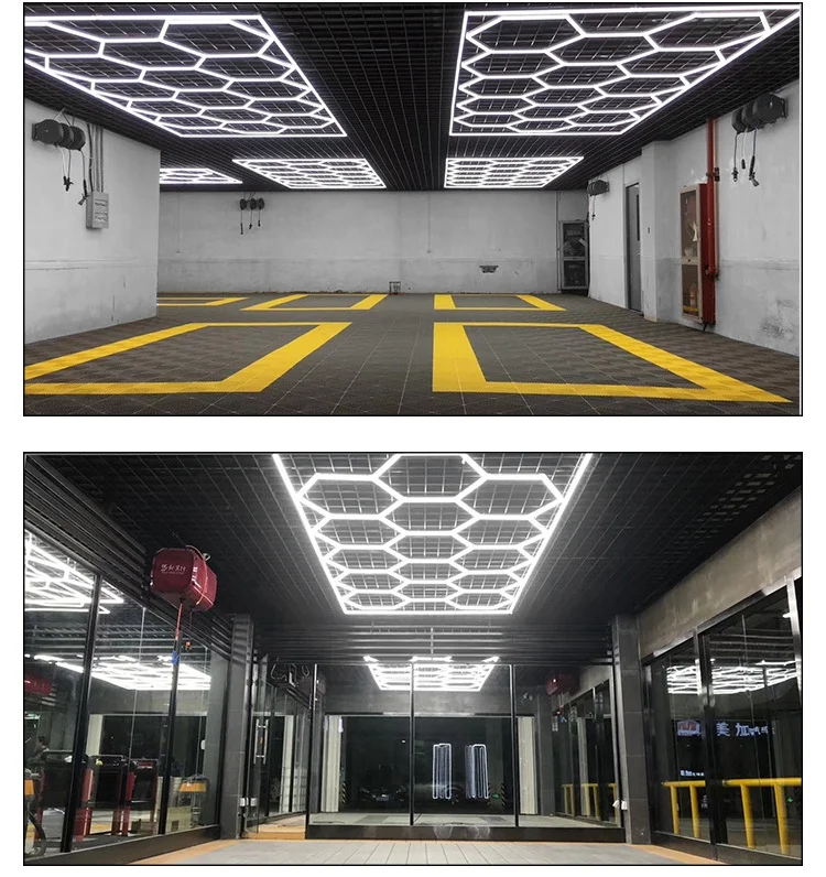 110v Diy Workshop Car Light White Led Light Source Hexagonal Geometric ...