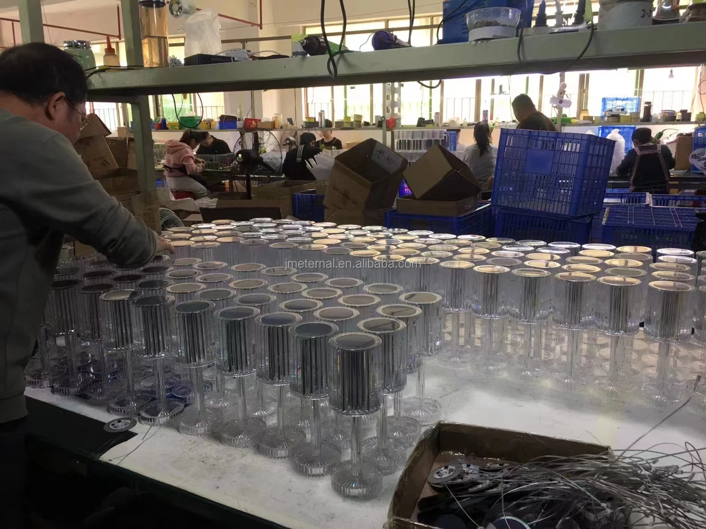 Italian Crystal Battery Desk Touch Sensor Bar Light Lamp Usb Decor ...