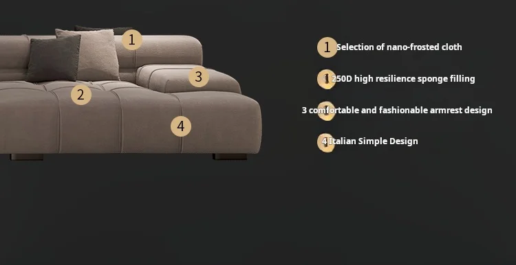 Living Room Bidirectional Backrest Sofa,Movable Backrest Sofa Suitable ...