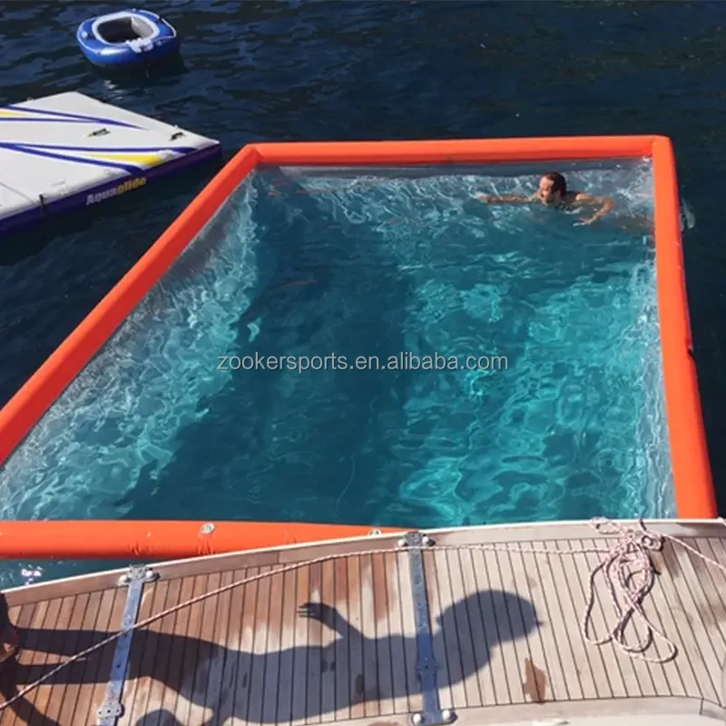 Inflatable Lounge Yacht Boat Floating Swimming Ocean Pool On Sea For ...