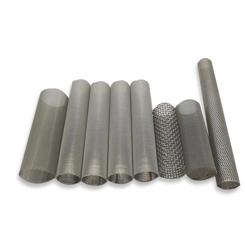 304 316 Stainless Steel Perforated Metal Filter Strainers Tube