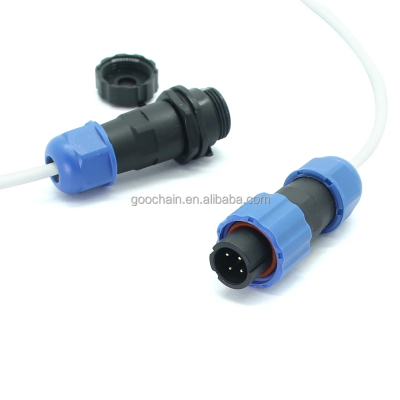 Waterproof Medical Ecg 4 Pin Female To 4 Pin Male Electrode Spring Lead ...