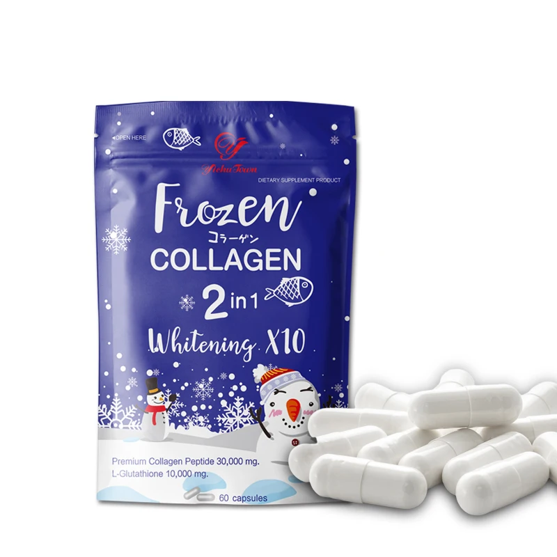 Frozen Collagen Lightening Capsules Vitamin C 100% Natural Herbal ...