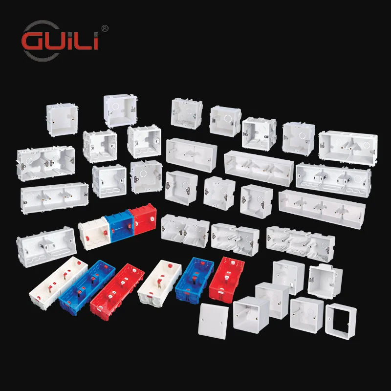 Pvc Electrical Boxes Flush Mounting Waterproof Junction Box 220v Switch ...