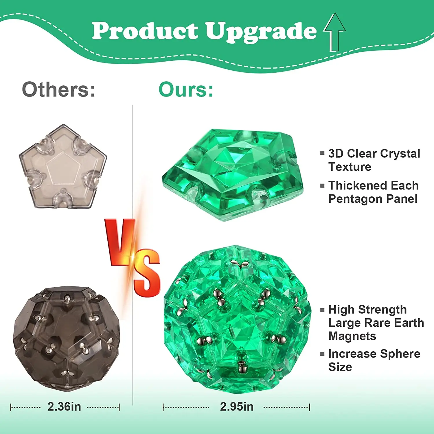 Pt Trending Magnetic Fidget Sphere Triangle Magnetic Building Blocks ...