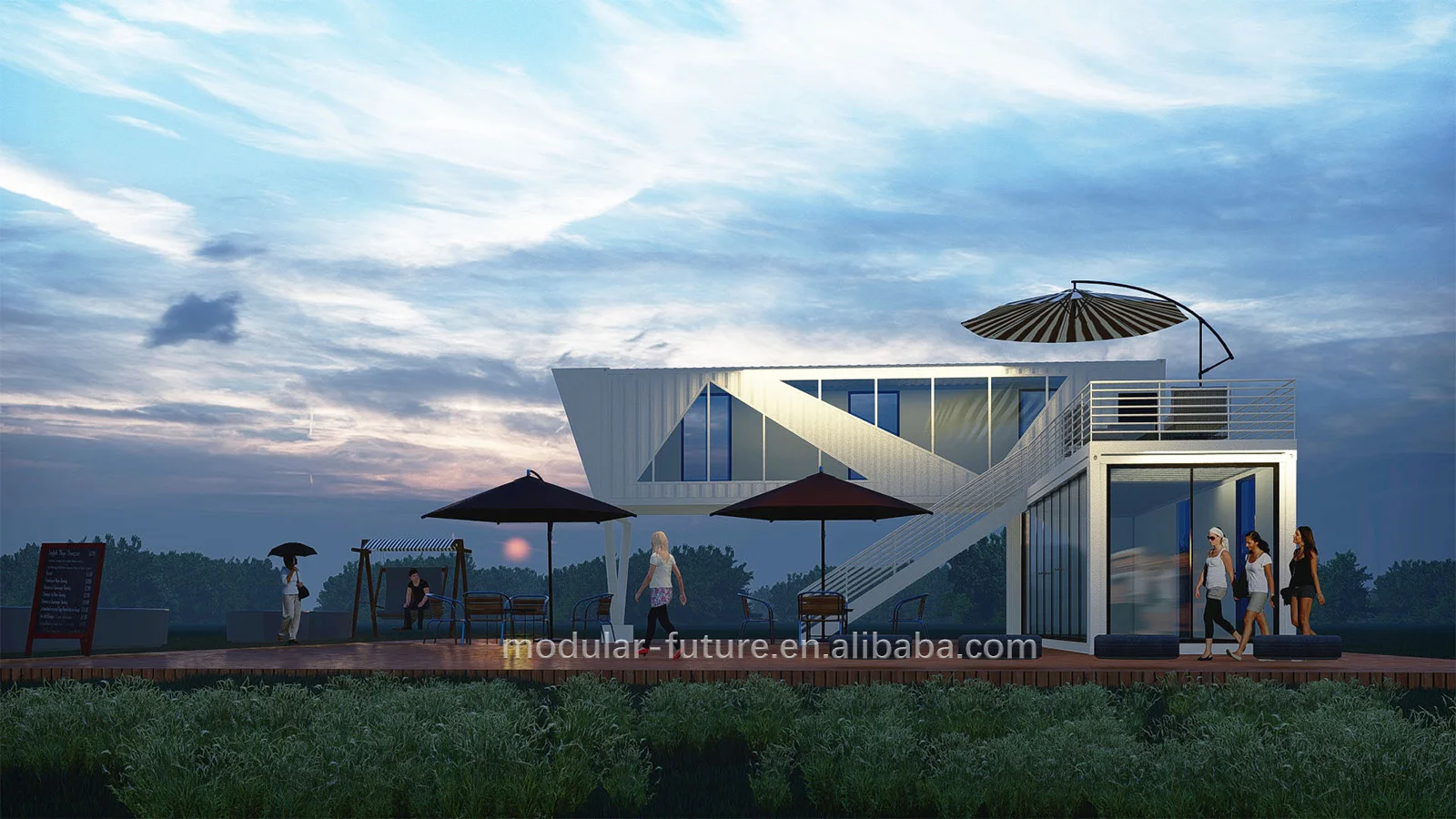 Modular Future Structure Industrial Warehouse Workshop Hanger Container ...