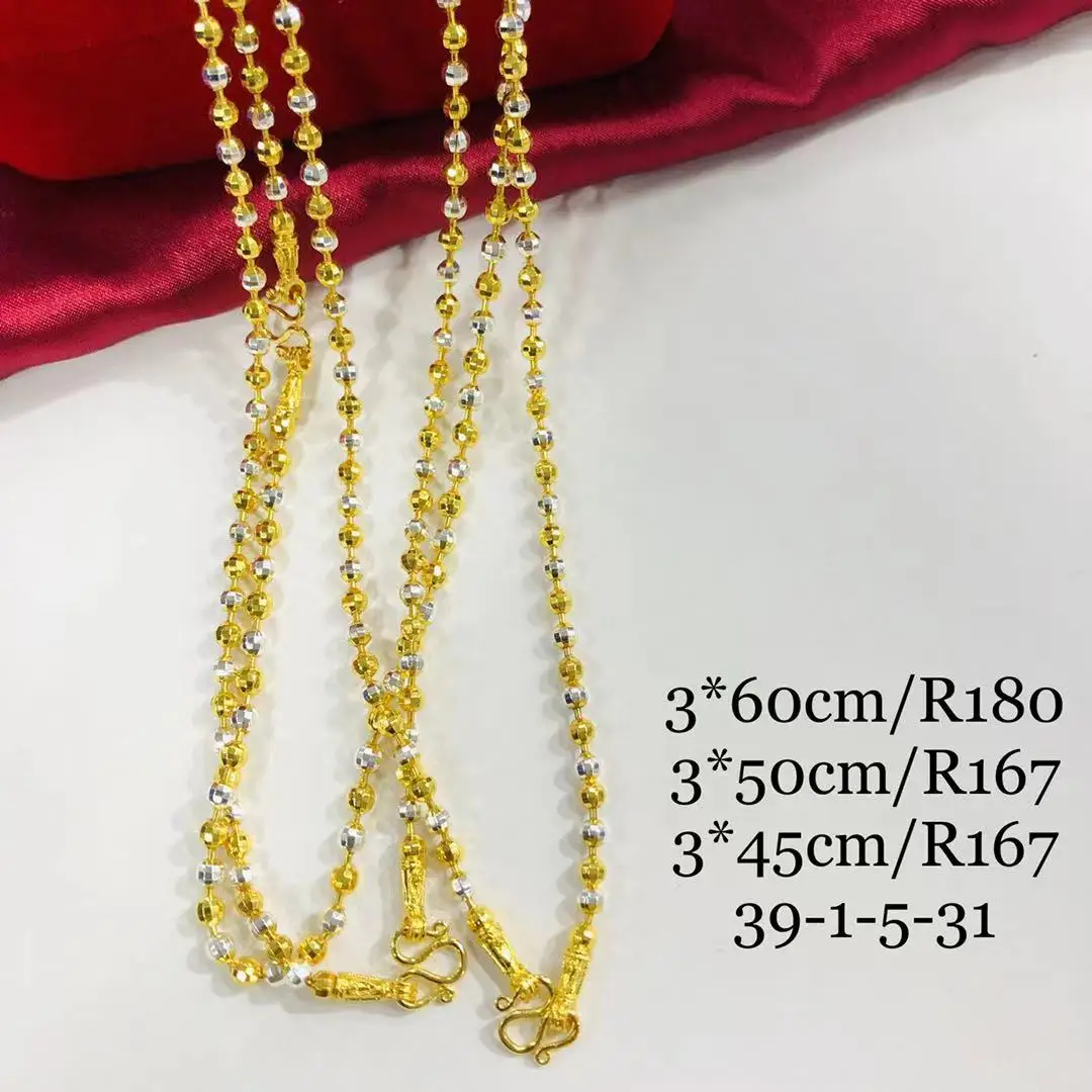Xuping Dubai Gold Jewellery Designs - 24K Chain Necklaces