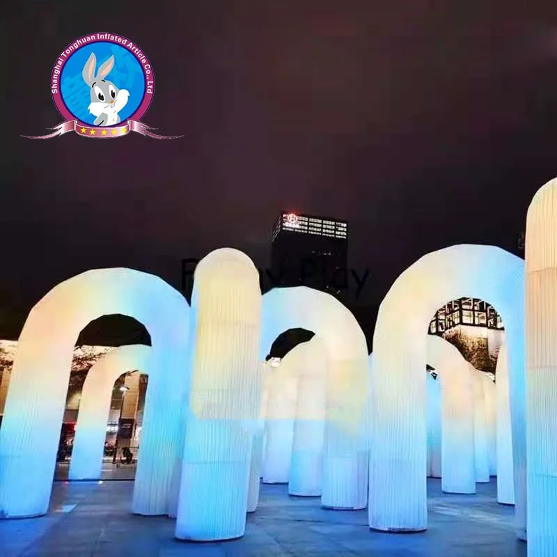 Custom Giant PVC Inflatable Glowing Shiny Decoration