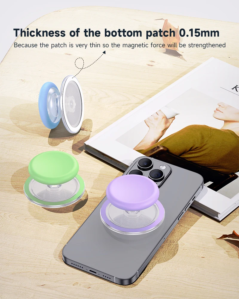 Phone Socket Magnetic Phone Grip - Flexible & Portable