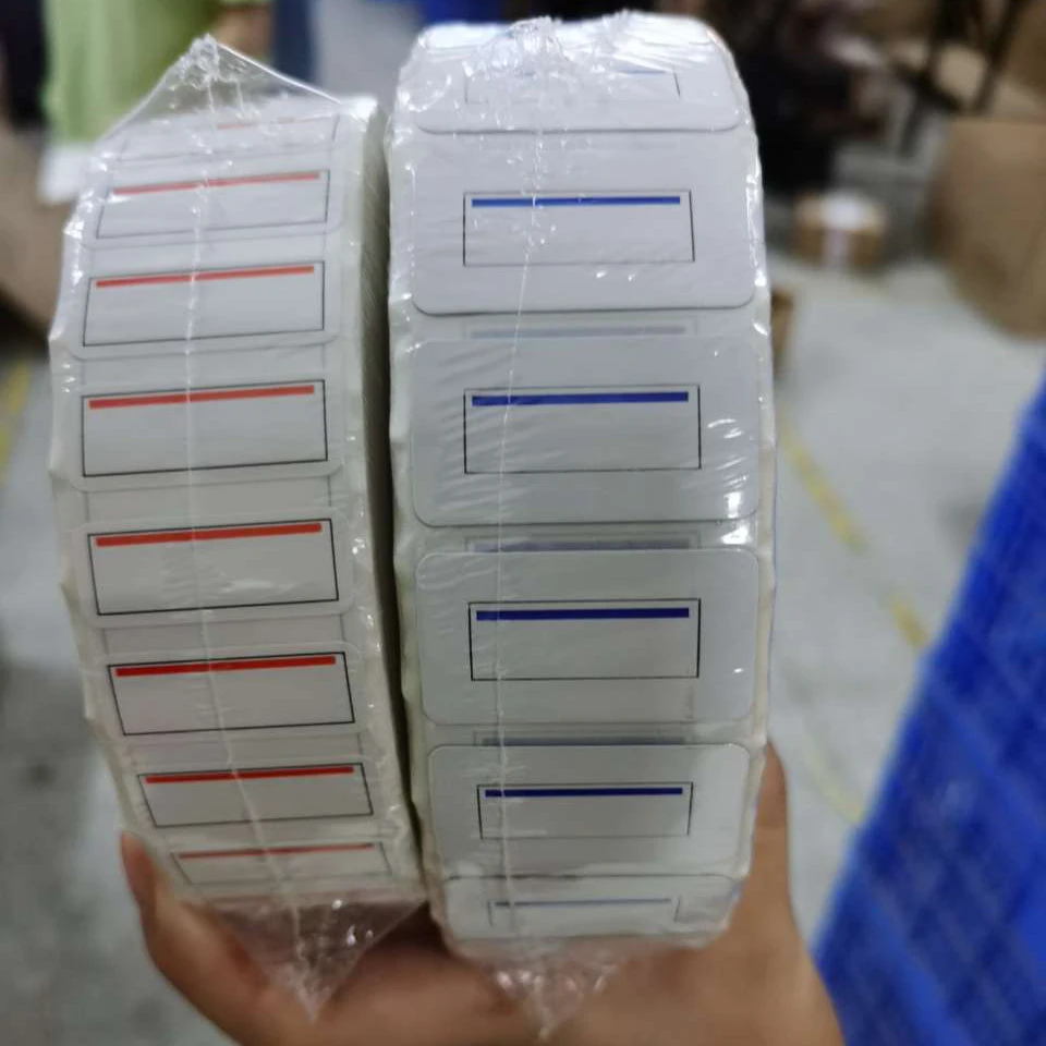 Custom Foam Garment Price Tag Piggi Back Label Sticker,Clothing Blue ...