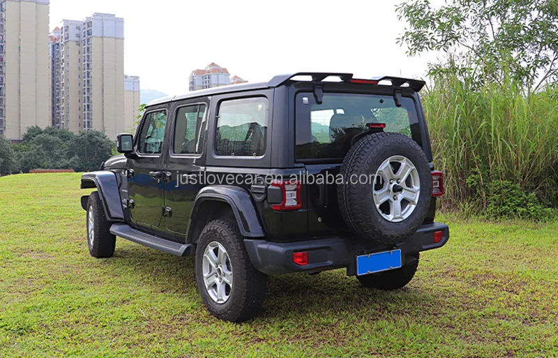 Jeep Wrangler JL LK ABS Car Roof Rear Trunk Spoiler Wing Lip with LED ...